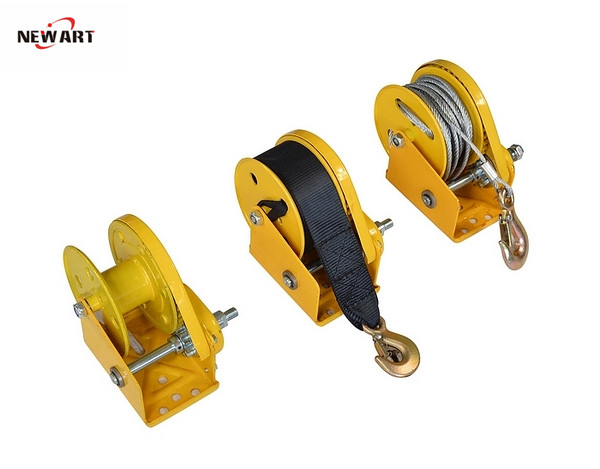 Small Manual Operated Winch For Boat Trailer , 2600lbs Mini Rope Hand ...