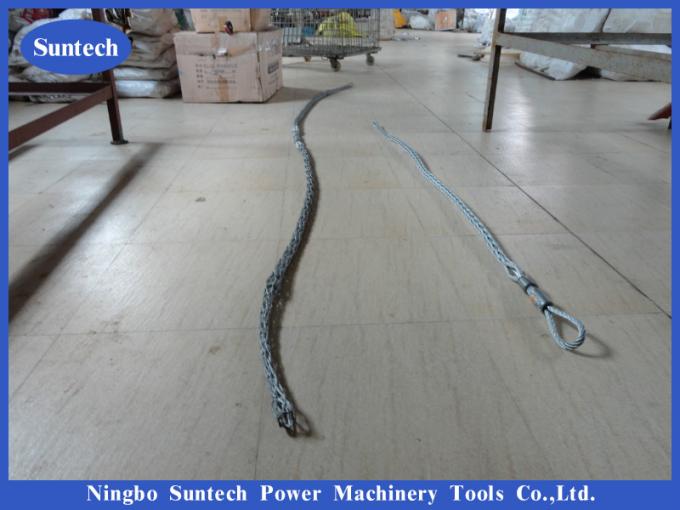 15KN 80KN Conductor Mesh Socks Stringing Pulling Grip For Cable Or Wire