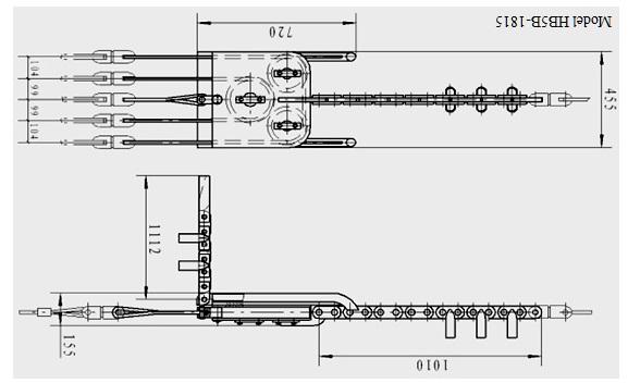 Four Bundle Conductor Stringing Tools 130KN Cable Pulling Running Board