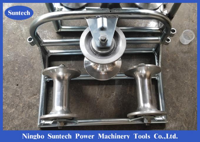 Heavy Duty Galvanized Triple Corner Small Cable Roller 10KN