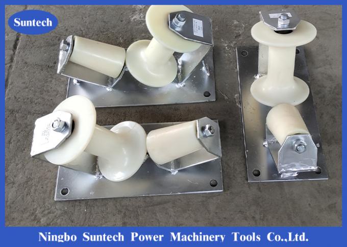 Small Turning Radius Wire Pulling Rollers V Shaped Nylon Sheave Material