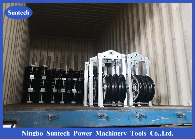 Transmission Line Neoprene Lined Aluminum Triple Conductor Stringing Block