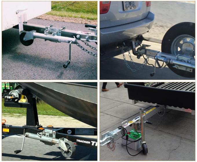 8" Single Wheel 1500 Lb Trailer Jack 10" Travel With Side Handle