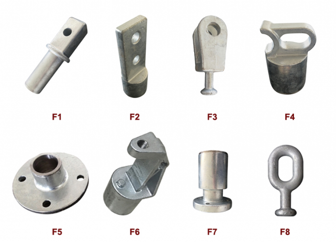 Transmission Line Insulator Carbon Steel U Clevis Ball Clevis