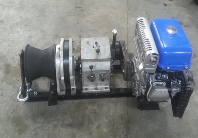 Gasoline Engine Cable Winch Puller, Powered Rope Pulling Winch For ...