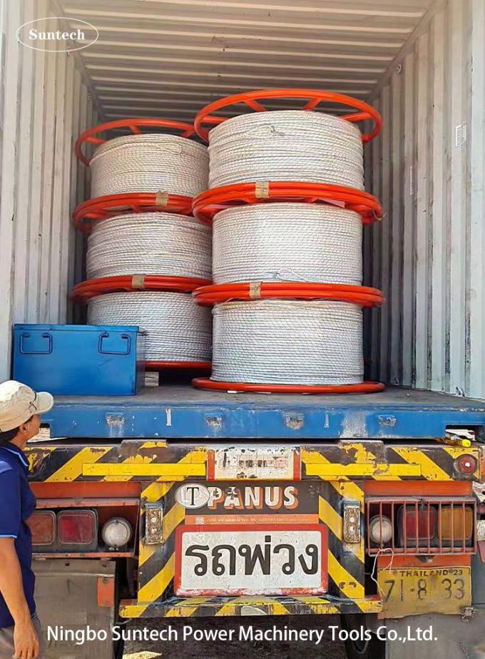 Anti Twist Galvanised Steel Cable Pilot Wire Rope For Transmission Line