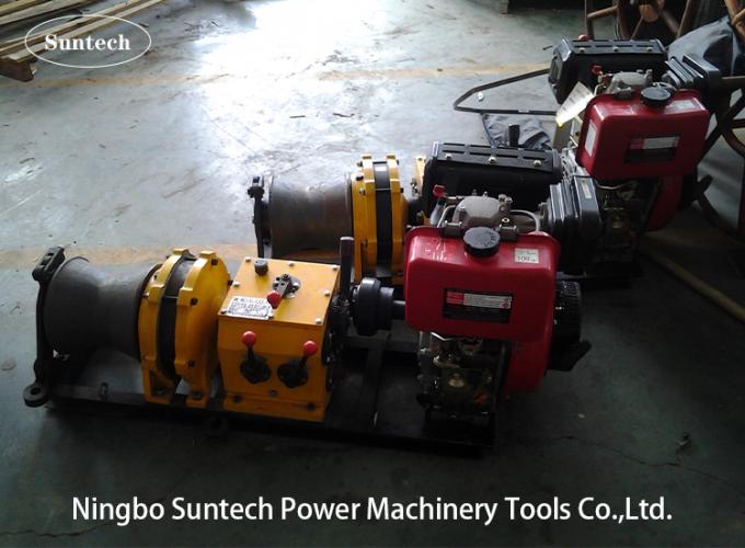 Power Construction Diesel Powered Winch Cable Pulling Engine Powered Winch