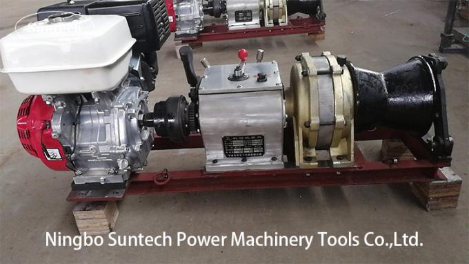 8 Ton HONDA / YAMAHA Petrol Engine Cable Winch For Line Construction ...