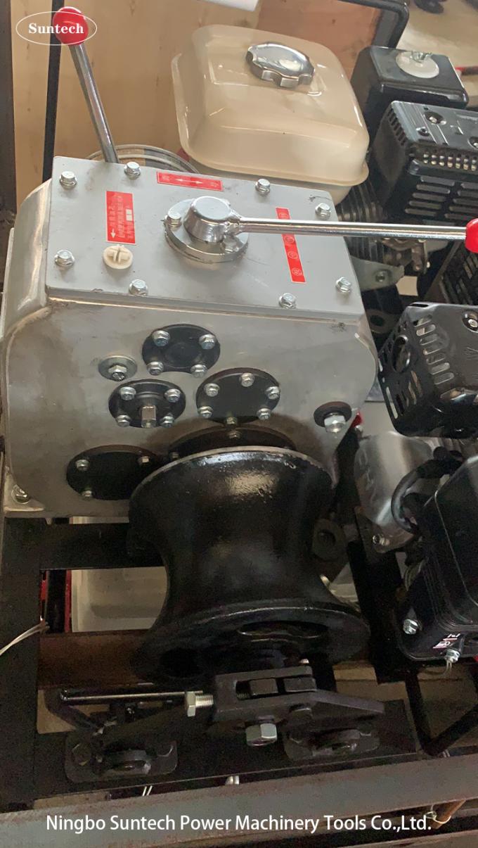 Gas Powered Cable Winch Puller 1 Ton Capacity Portable 15m / Min Fast Speed