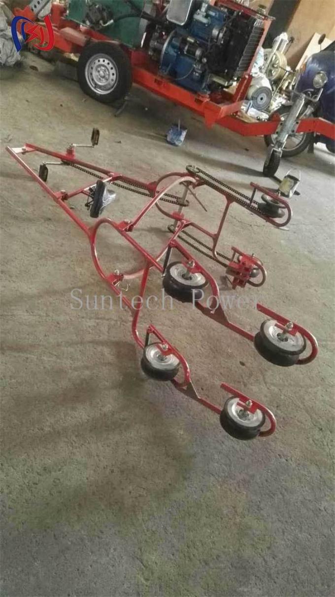 Quad Conductor Inspection Trolley For Ultra High Voltage Transmission Lines