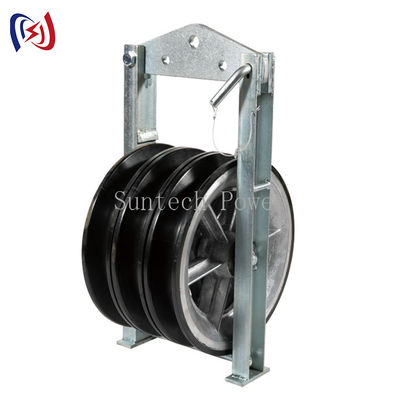 Transmission Line Neoprene Lined Aluminum Triple Conductor Stringing Block
