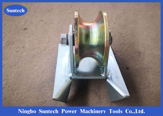 Edge Mount Manhole Wire Pulling Rollers , Pithead Cable Pulling Rollers