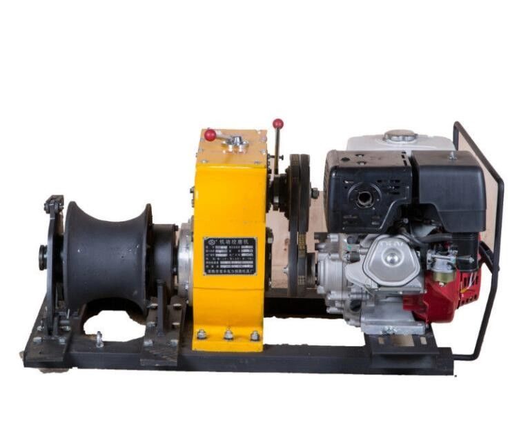 Power Construction Portable Capstan Winch, Hoist Pole Setting 8 Ton Winch