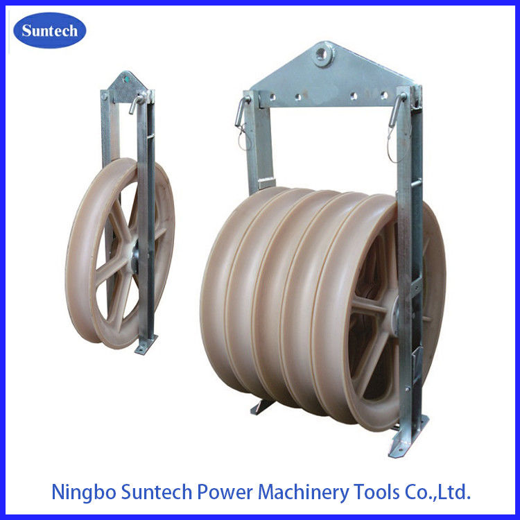 916 X 110mm Overhead Transmission Line Five Sheaves Conductor Stringing ...