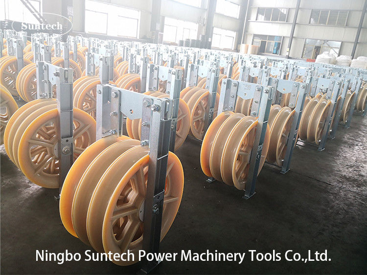 660mm Transmission Line Triple Conductor Stringing Pulley Blocks