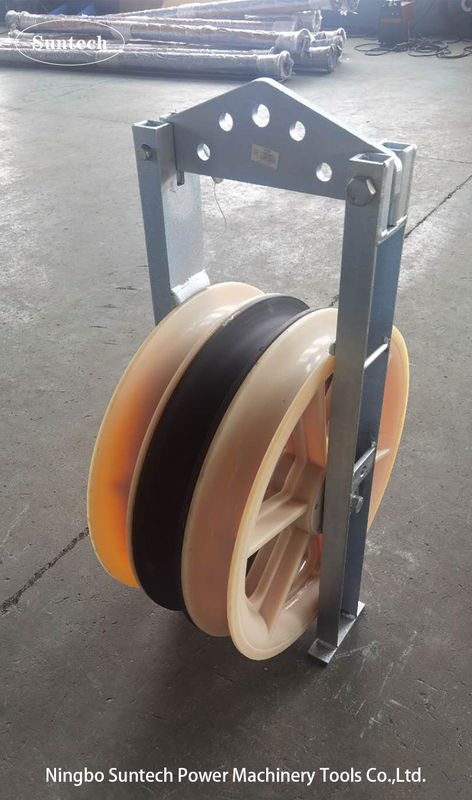 Overhead Line Conductor Stringing Equipment Nylon Sheave Stringing Blocks