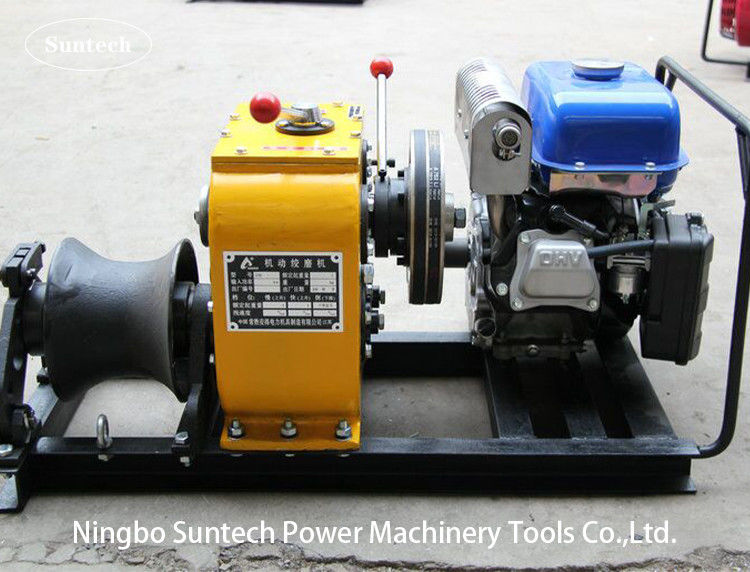 30KN SFJ Model Cable Winch Puller Accurate Positioning With Gasoline Engine