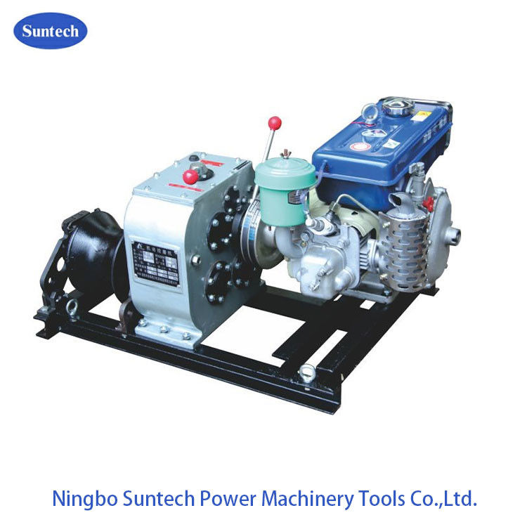 Small Petrol Engine Cable Winch Pulling Machine Gas Powered 5 Ton Honda ...