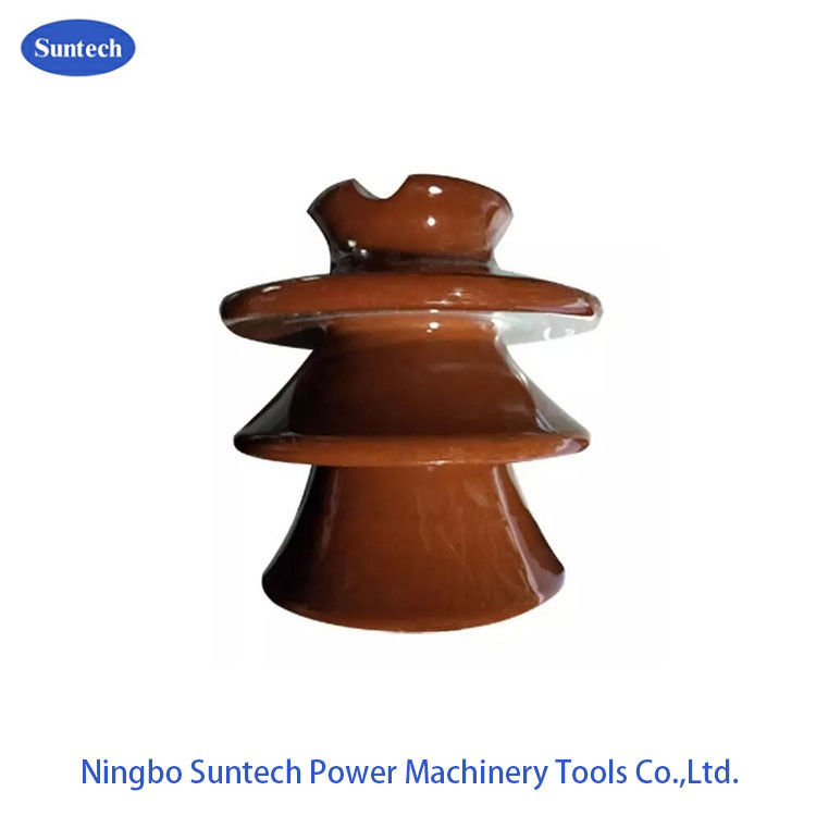 Power Line Electrical Porcelain Pin Insulator High Voltage 24KV