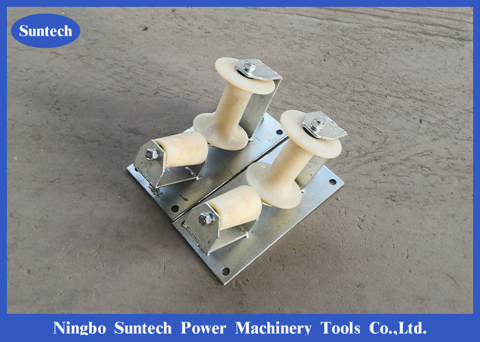 Small Turning Radius Wire Pulling Rollers V Shaped Nylon Sheave Material