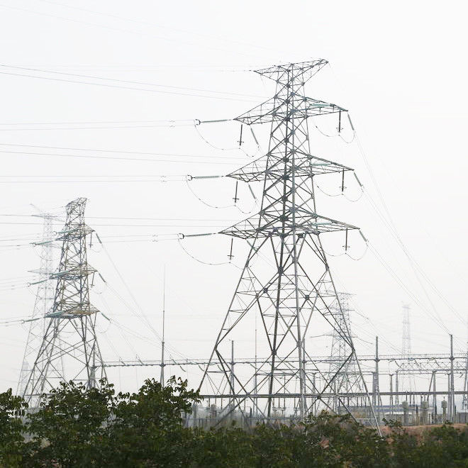 4 Legged 330kv Galvanized Angel Steel Lattice Transmission Tower