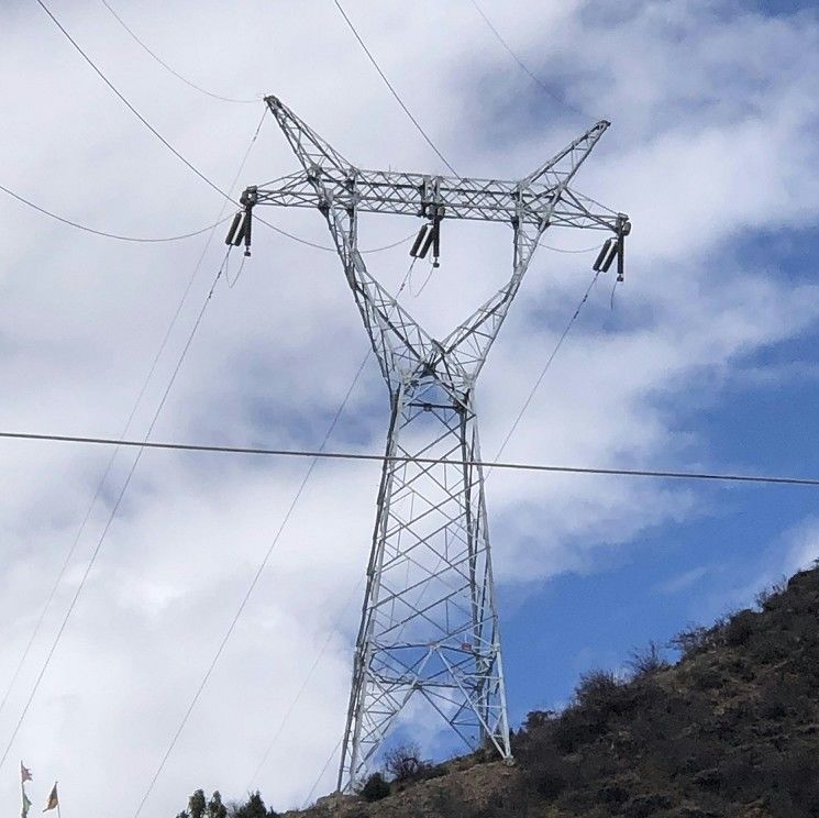 110kV 132kV Angular Steel Lattice Overhead Line Tower