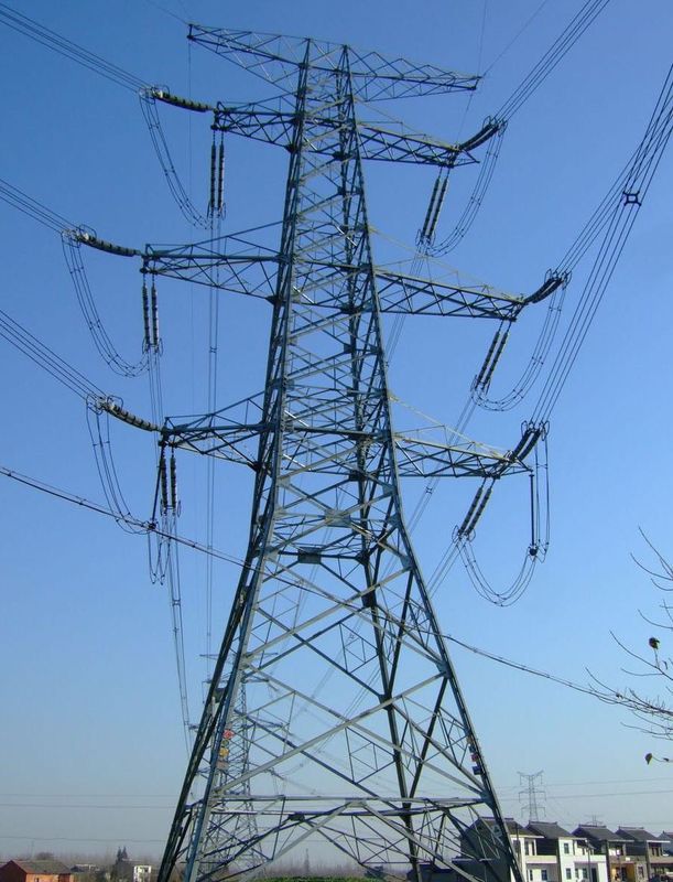10 - 500KV HDG Angle Steel Lattice Transmission Tower