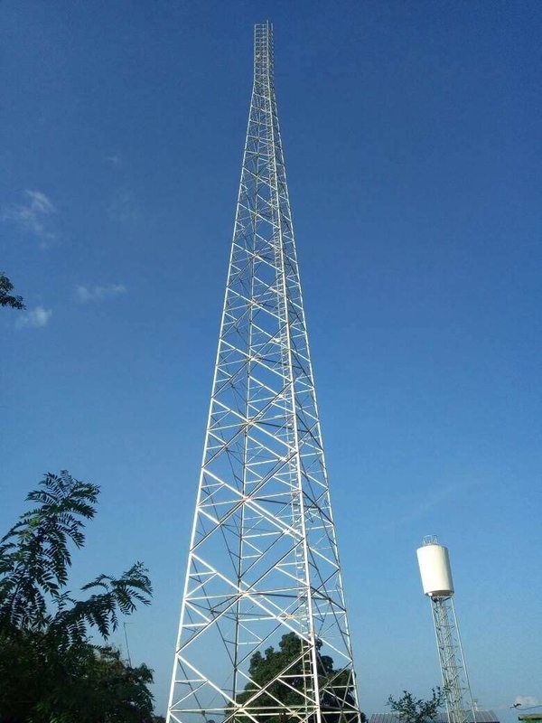 Four Legged Self Supporting Communication Tower Angular Steel For Telecommunication