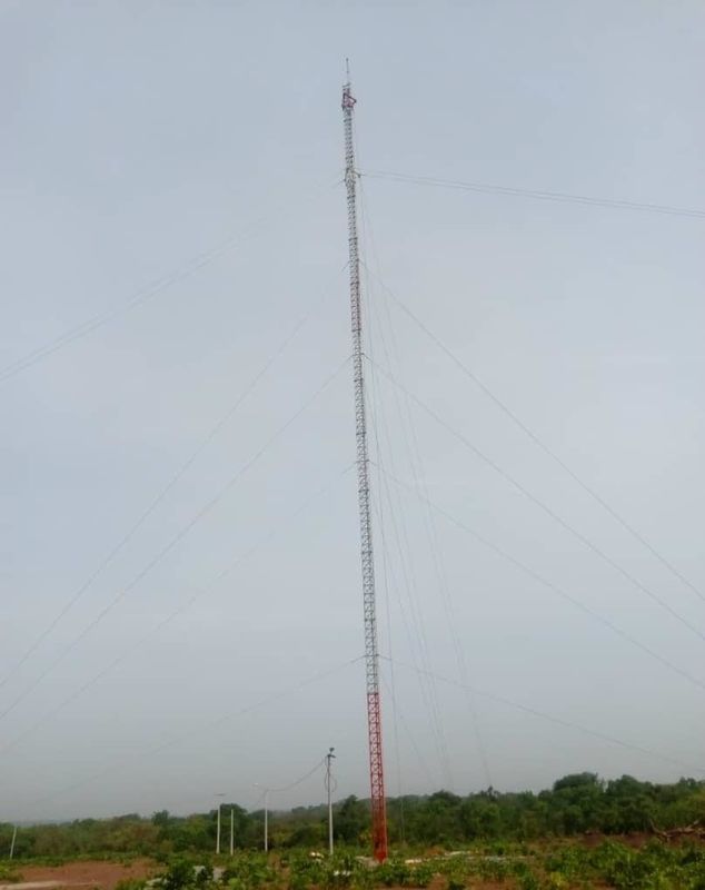 Galvanized Self Supporting Monopole Tower Steel Triangle