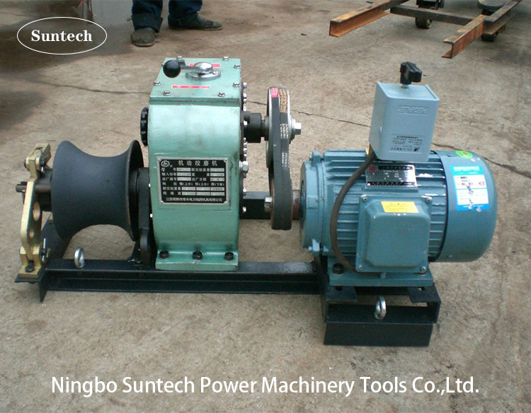 JJM8D Model 80 KN Cable Winch Puller Petrol Capstan Winch For Cable ...