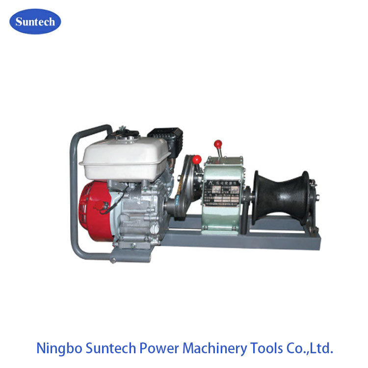 8 Ton HONDA / YAMAHA Petrol Engine Cable Winch For Line Construction ...