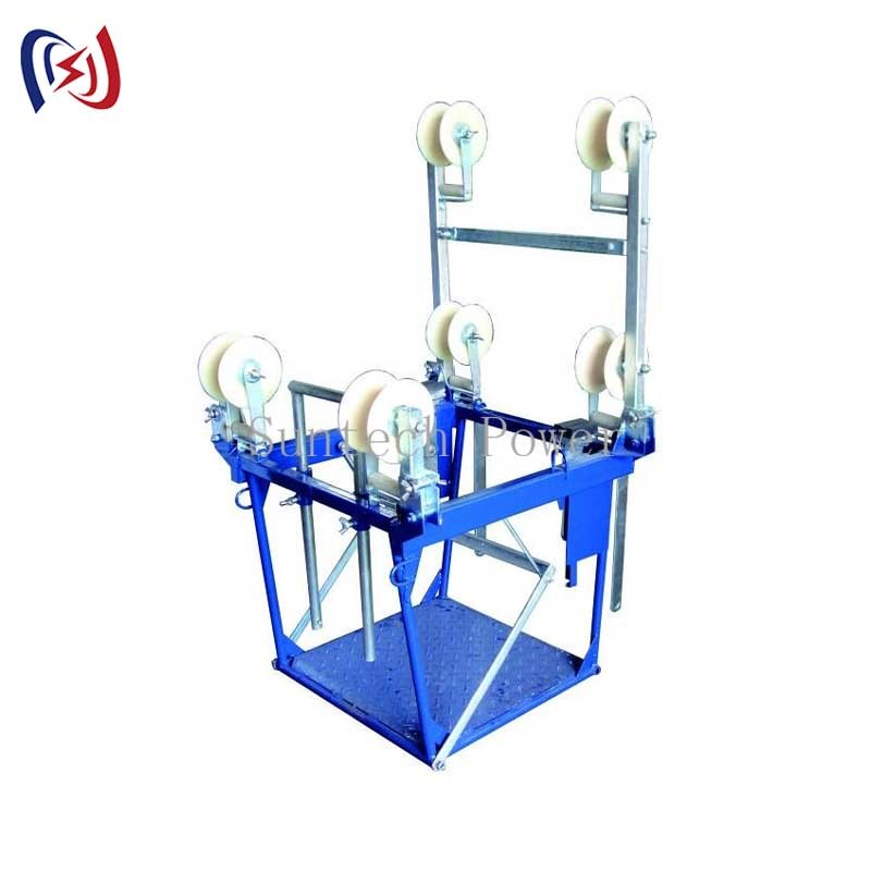 Quad Conductor Inspection Trolley For Ultra High Voltage Transmission Lines