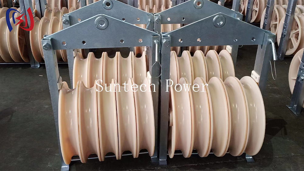 1040 Series Stringing Block for High Tension Pulling of Large Diameter ...