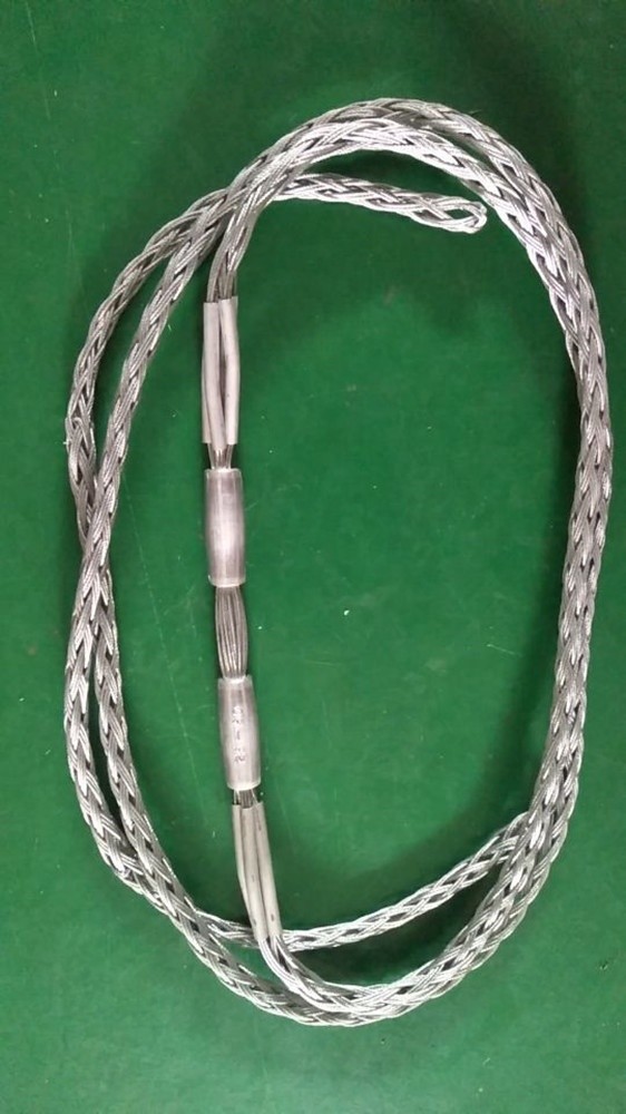 15KN 80KN Conductor Mesh Socks Stringing Pulling Grip For Cable Or Wire